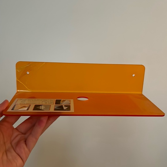 Wall Decor | 2 Orange Acrylic Shelves | Poshmark